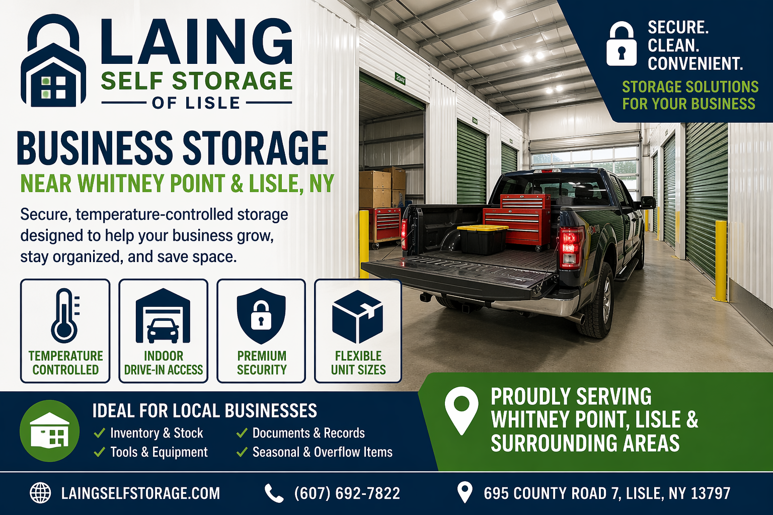 Business Storage Solutions in Lisle, NY - Laing Self Storage